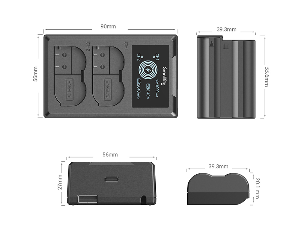 Smallrig 3820 Nikon EN-EL15 Batarya + Şarj Kiti - Godox Türkiye Resmi Internet Mağazası